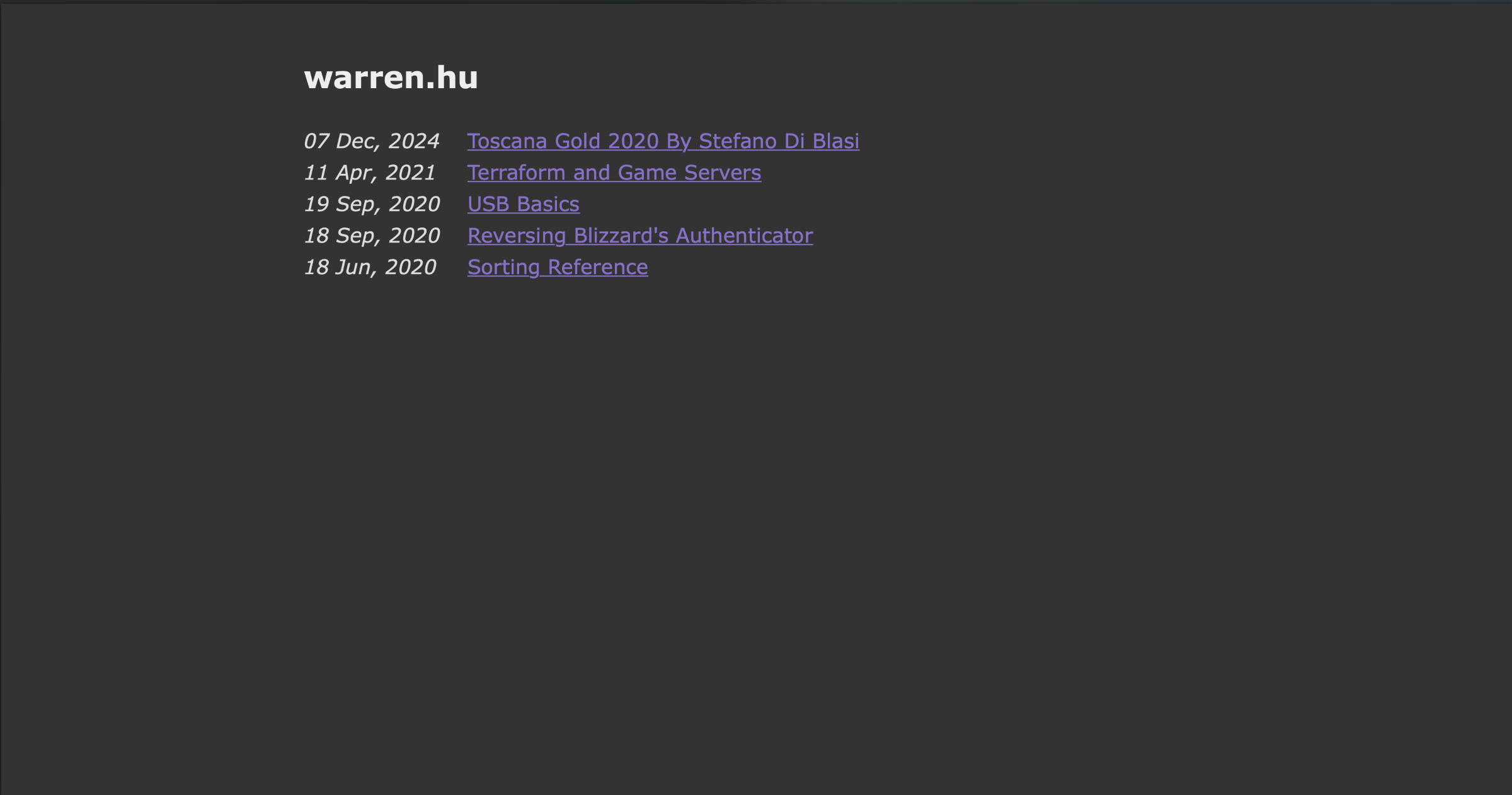 Sorting Reference | warren.hu